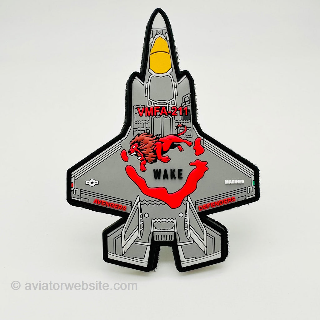 VMFA-211 "Wake Island Avengers" F-35B Lightning II PVC Patch | AVIATORwebsite