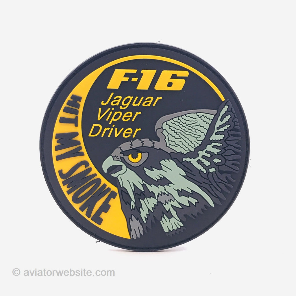 "Jaguar Viper Driver" F-16 PVC Swoop Patch | AVIATORwebsite