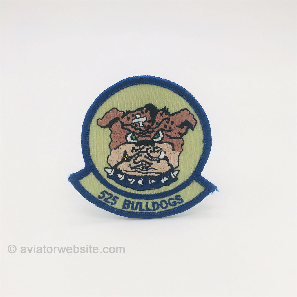 525 FS "Bulldogs" Emblem Patch | AVIATORwebsite