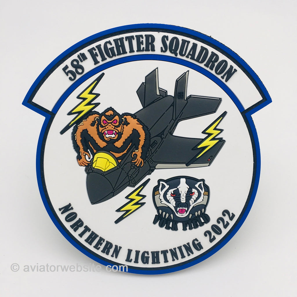 58th Fighter Squadron "Gorillas" 2022 Northern Lightning F-35 Patch ...