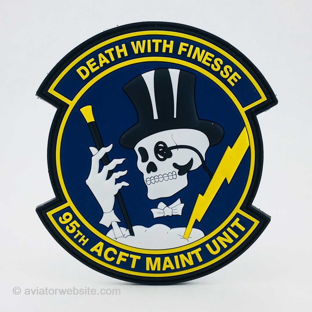 95th Fighter Squadron "Boneheads" ACFT MAINT UNIT Patch | AVIATORwebsite