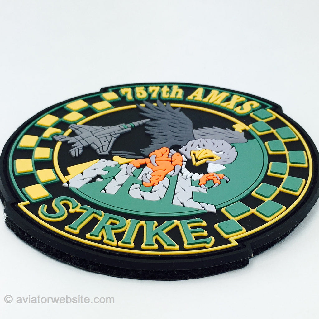757th AMXS "F-15E" Patch -PVC | AVIATORwebsite
