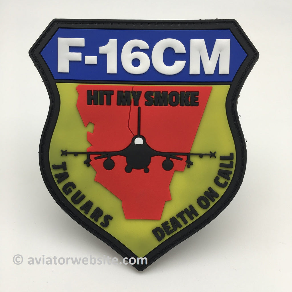 24th TASS F-16CM "Hit my Smoke" PVC Patch | AVIATORwebsite