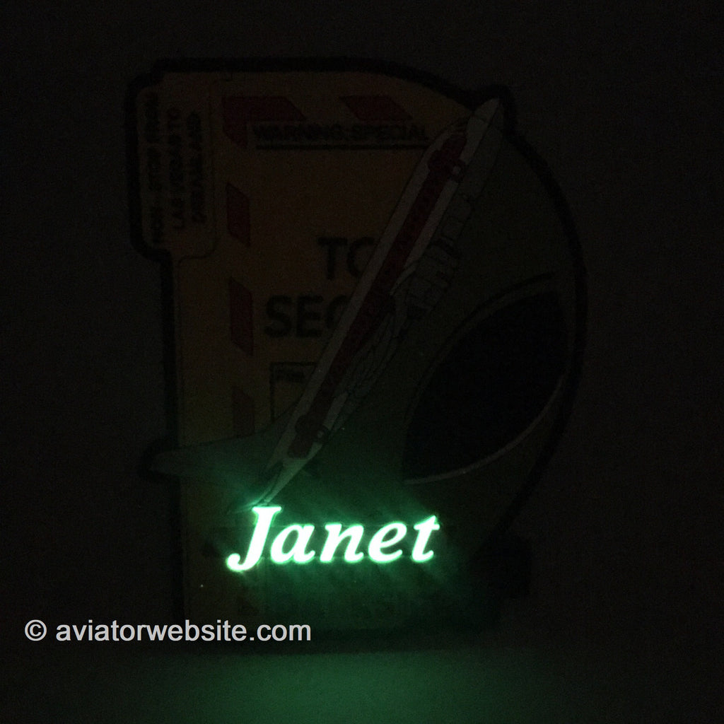 JANET Airlines Patch "TOP SECRET" | AVIATORwebsite