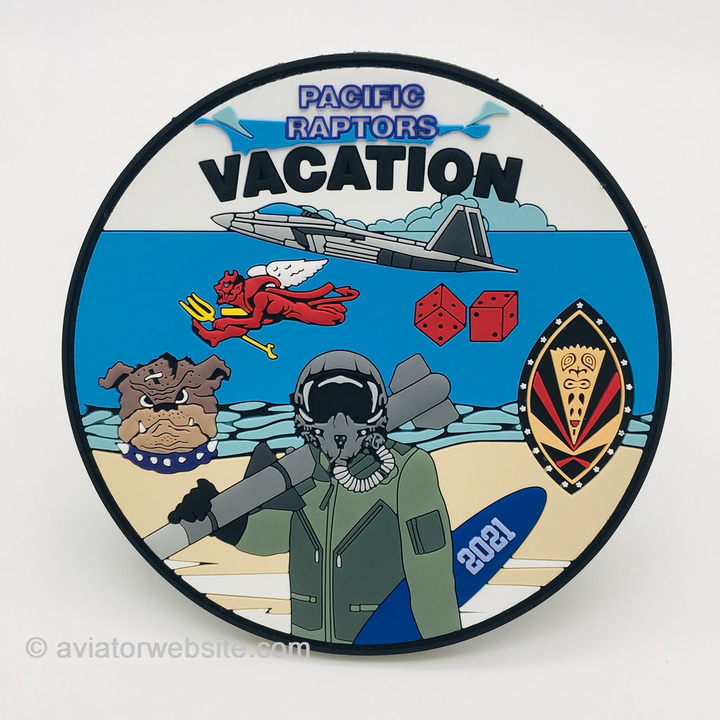 2021 "Pacific Raptors Vacation" PVC Patch | AVIATORwebsite