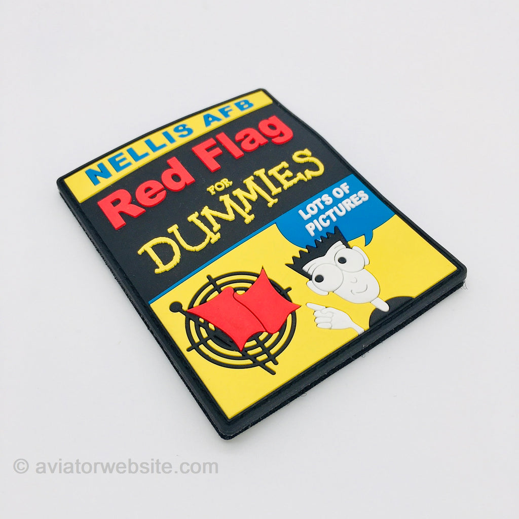 "Red Flag for Dummies" PVC Morale Patch | AVIATORwebsite