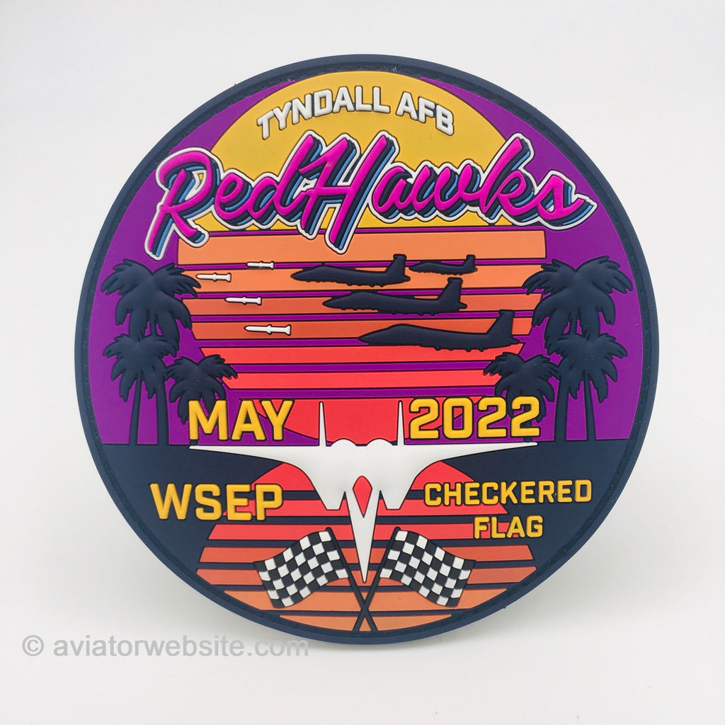 2022 "Red Hawks" Checkered Flag Patch | AVIATORwebsite