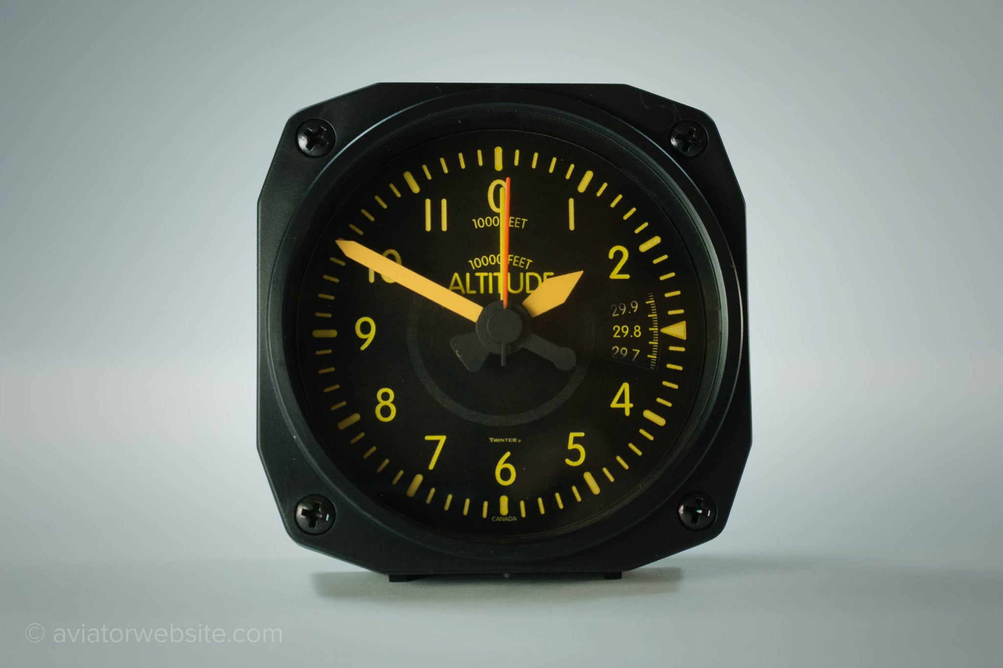 Desk Alarm Clock, Vintage Altimeter | AVIATORwebsite