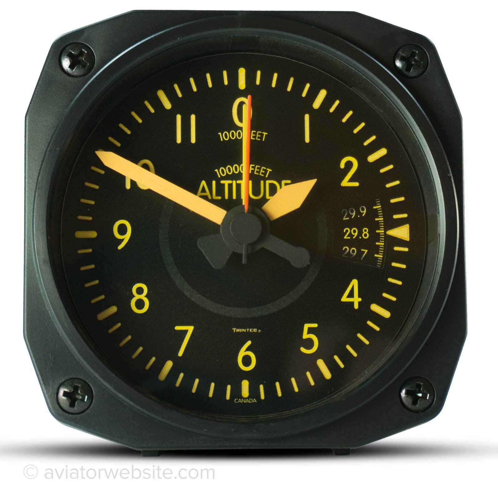 Desk Alarm Clock, Vintage Altimeter | AVIATORwebsite