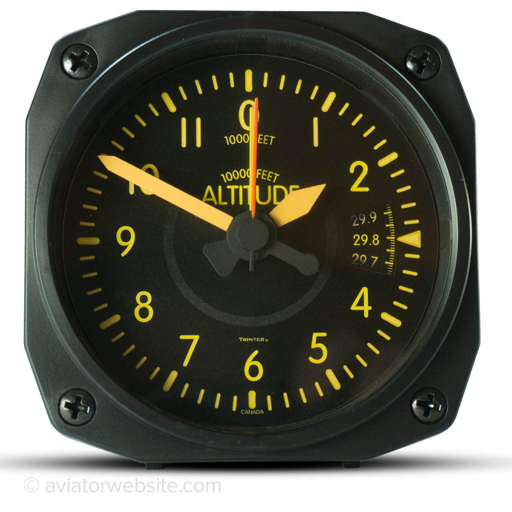 Desk Alarm Clock, Vintage Altimeter | AVIATORwebsite