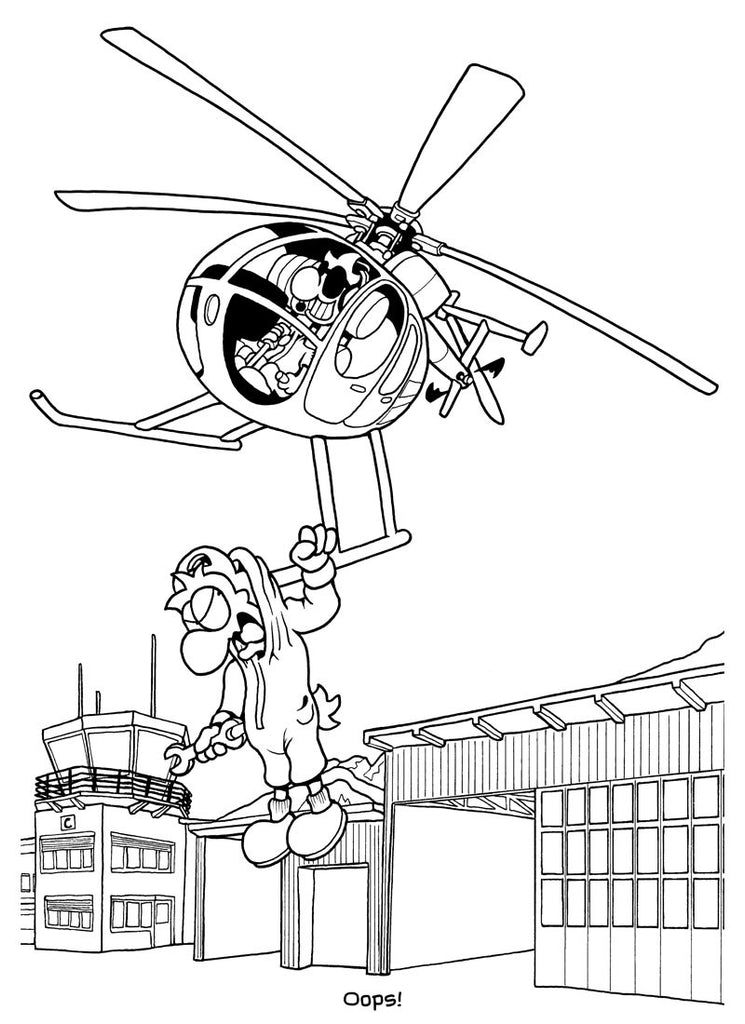 Chicken Wings Coloring Book - Blue Skies | AVIATORwebsite