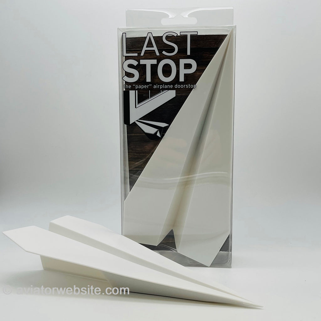 LAST STOP, THE "PAPER" AIRPLANE DOOR STOP | AVIATORwebsite
