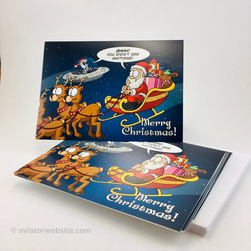 Aviation Christmas Cards for pilots and airplane geeks | AVIATORwebsite